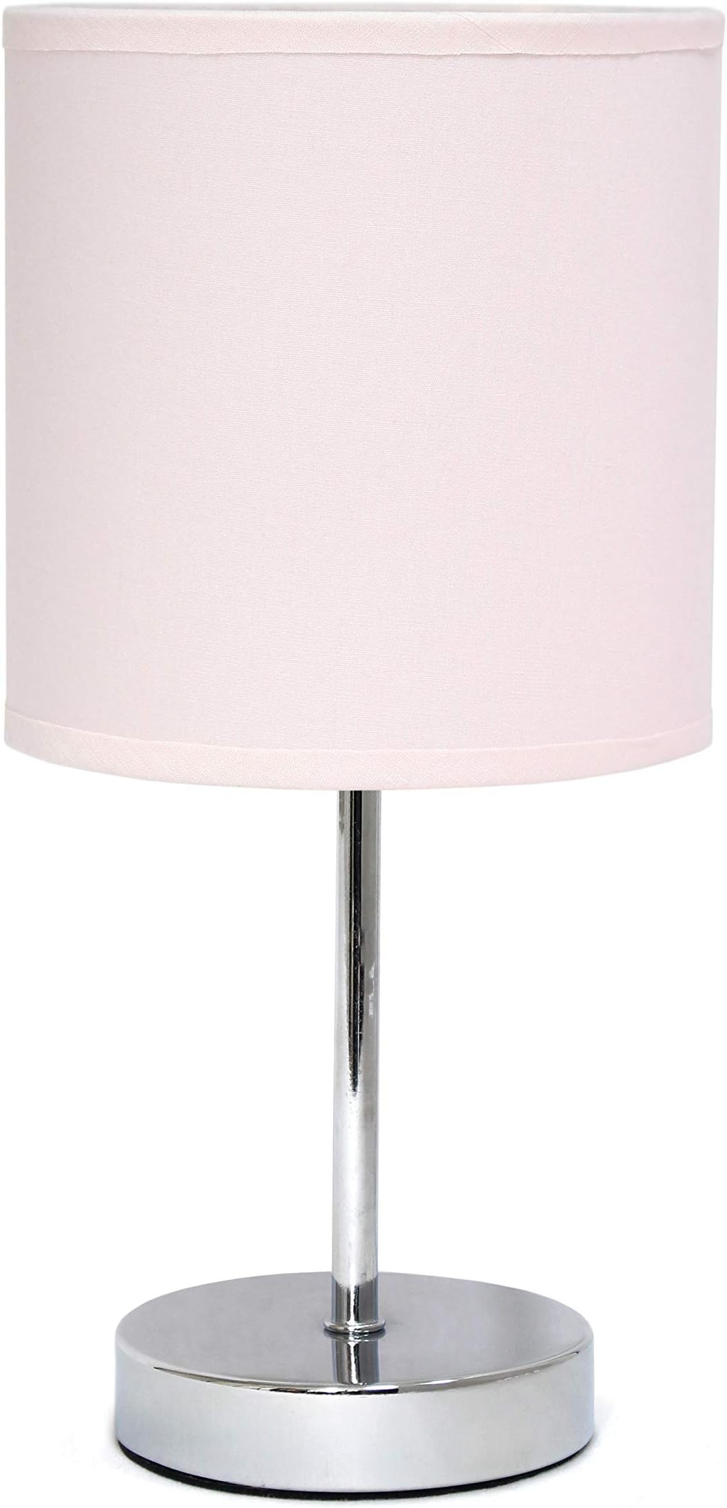Amazon.com: Simple Designs LT2007-BPK Chrome Mini Basic Table Lamp with ...