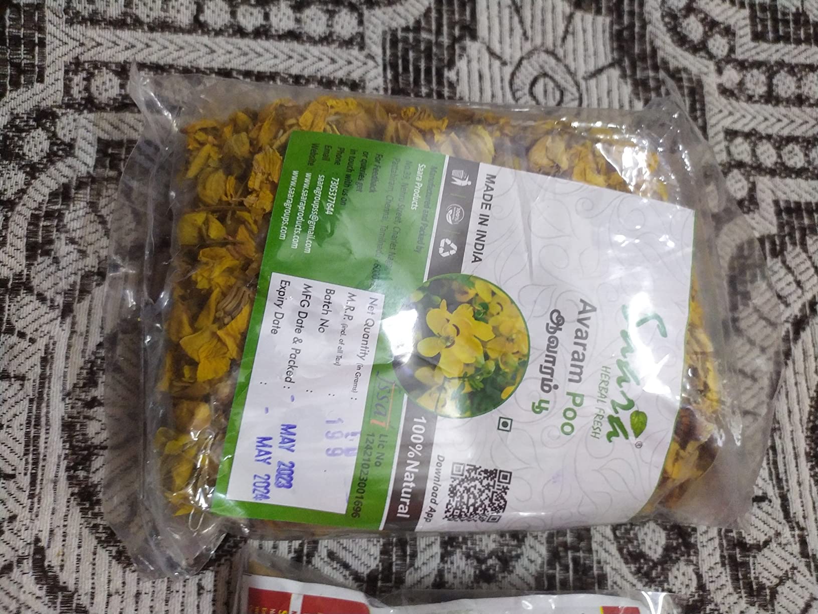 SAARA Herbal Fresh Dried Avarampoo Flower | Dry Avarampoo | Senna ...