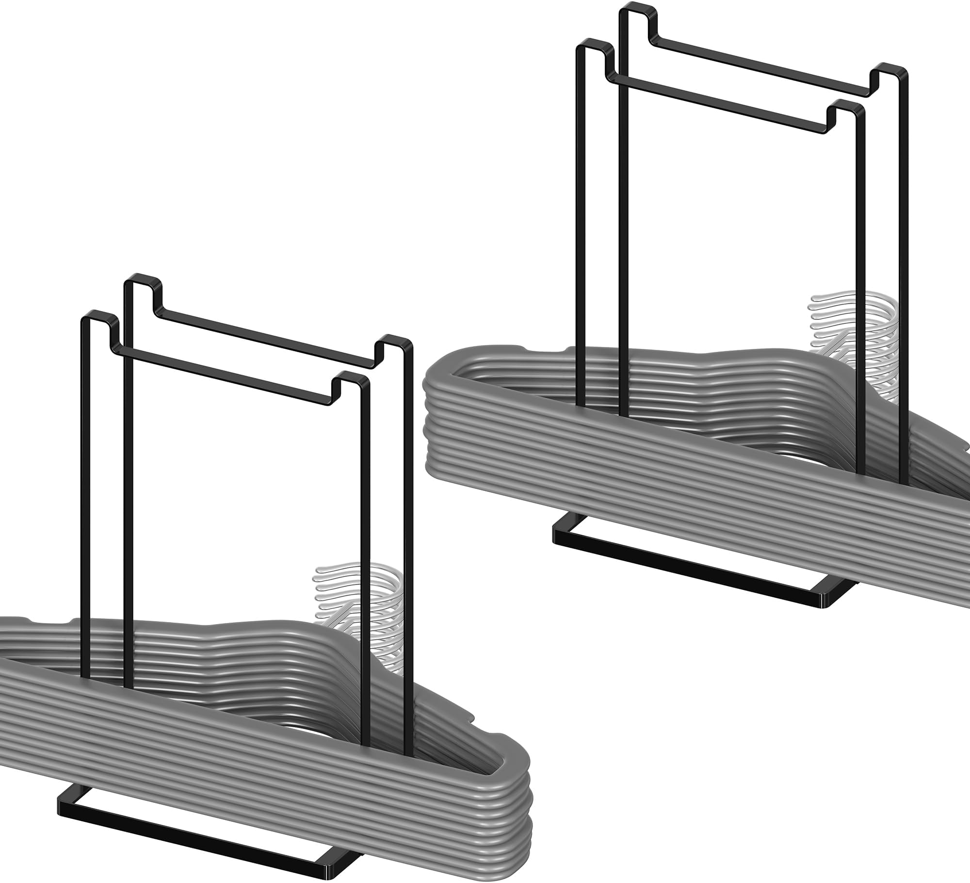 Amazon.com: SHIISEWE Hanger Organizer Stacker, Hanger Rack Stand with ...