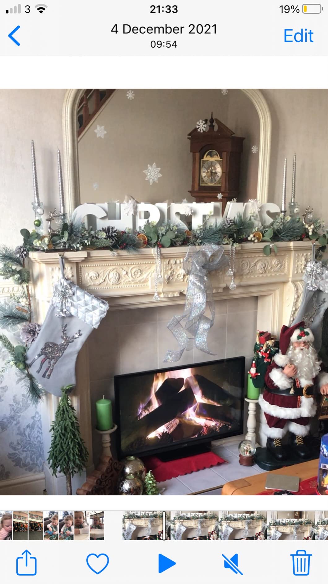 Fireplace XL: Amazon.co.uk: Fireplace with Flames and Crackling Wood ...