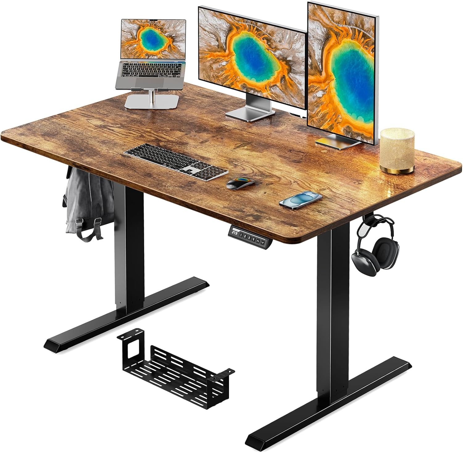 Amazon.com: ErGear Whole Piece Standing Desk with 48x30 inch Desktop ...