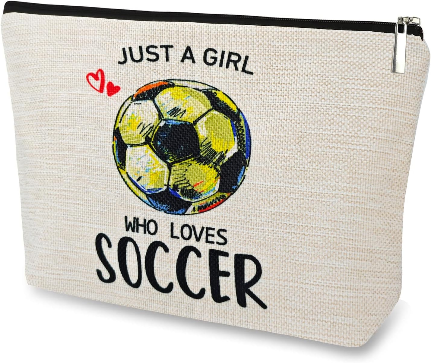 Amazon.com: DJOLY Soccer Gifts for Girls Makeup Bag, Soccer Stuff ...