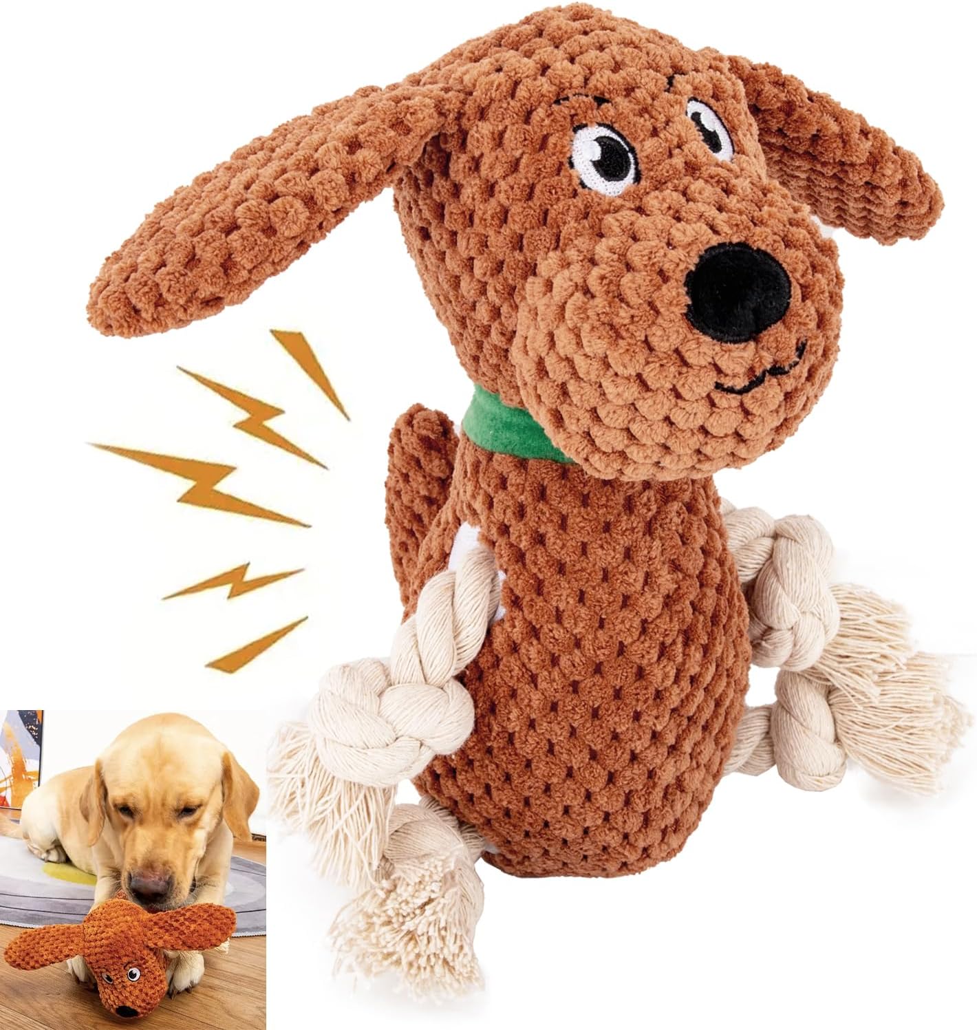 Pet Supplies : Dog Toys Squeaky Plush Toys, Cute Stuffed Dog Chew Toys, for Small Medium Large ...