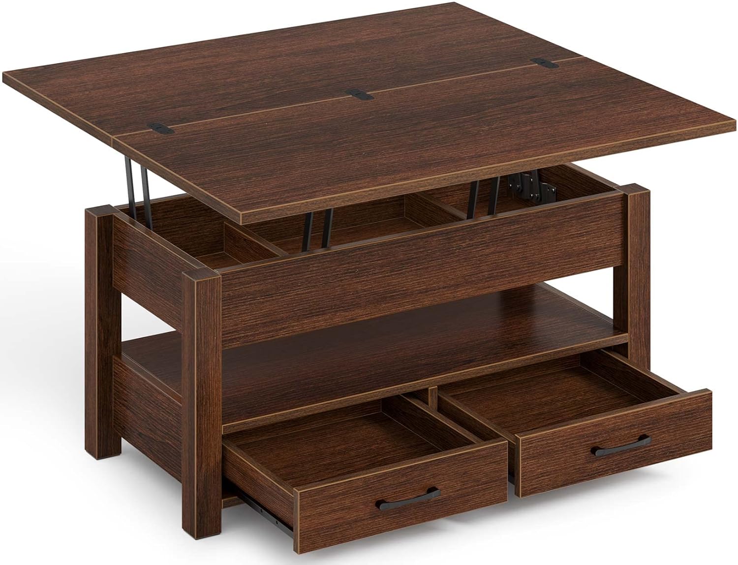 Rolanstar Coffee Table Lift Top, 3 in 1 Multi-Function Coffee Table ...