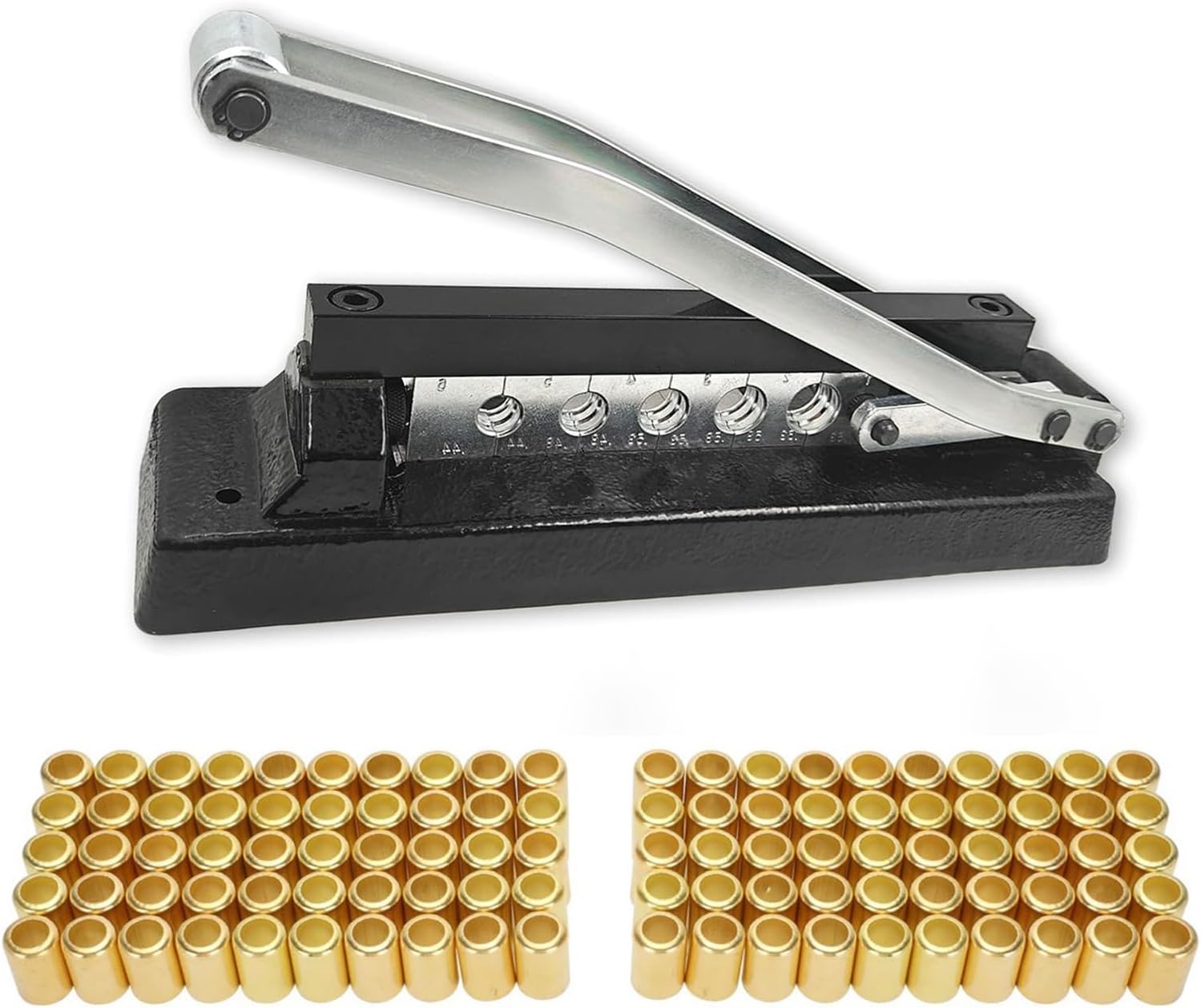 Jeonz Heavy Duty Standard Air Hose Ferrule Crimping Tool with 5 Dies ...