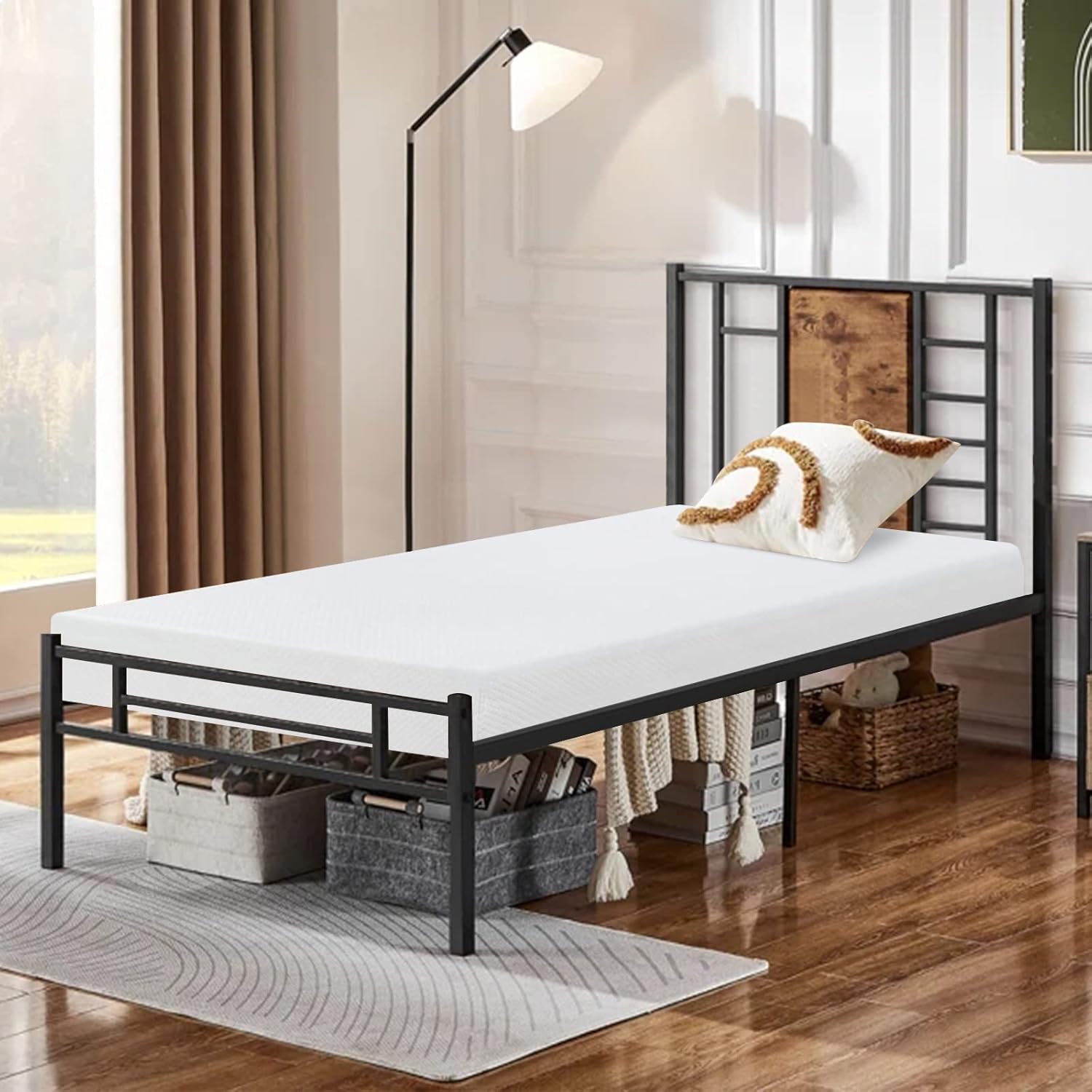 Amazon.com: Twin Mattress 6 Inches Gel Memory Foam Mattress Bed in a Box, CertiPUR-US Certified ...