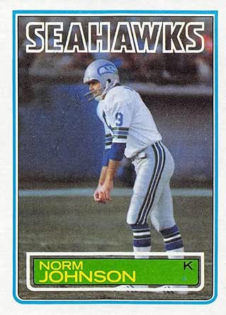 Amazon.com: 1983 Topps #388 Norm Johnson Seahawks NFL Football Card (RC ...