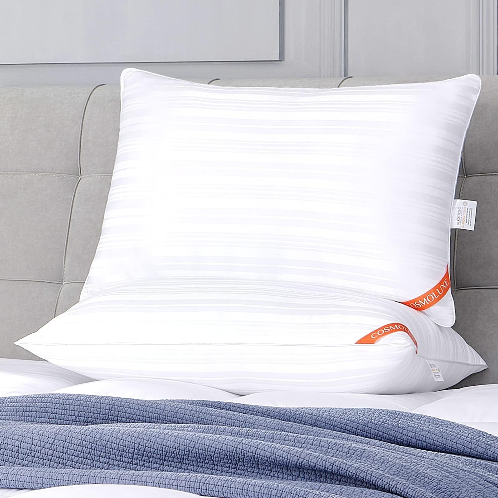 Amazon.com: MZOIMZO Supportive Firm Bed Pillows for Sleeping- Queen ...