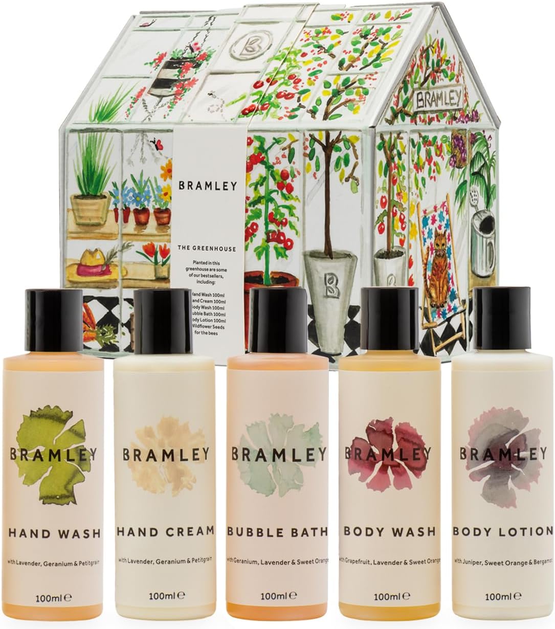 BRAMLEY Greenhouse, 100ml Hand Wash Hand Cream, Bubble Bath, Body Wash ...