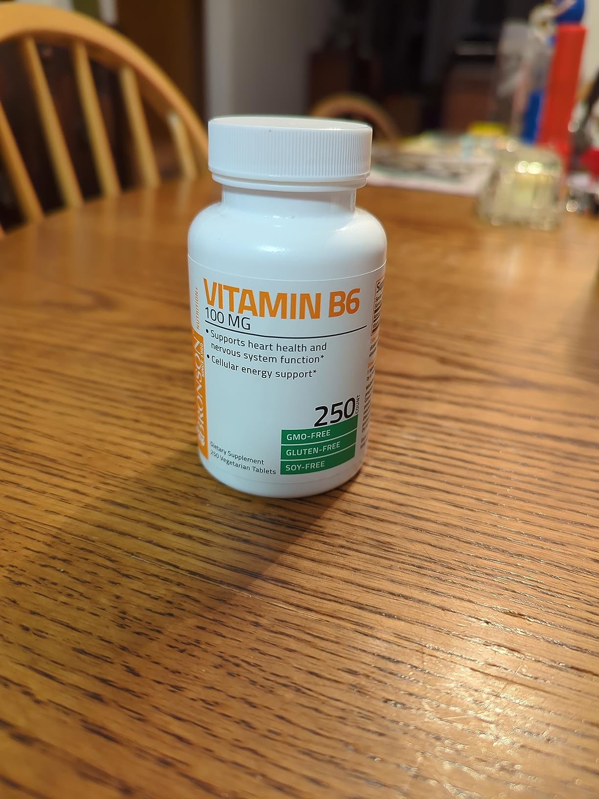 Amazon.com: Vitamin B6 100 mg Premium Vitamin B6 Supplement – Promotes ...