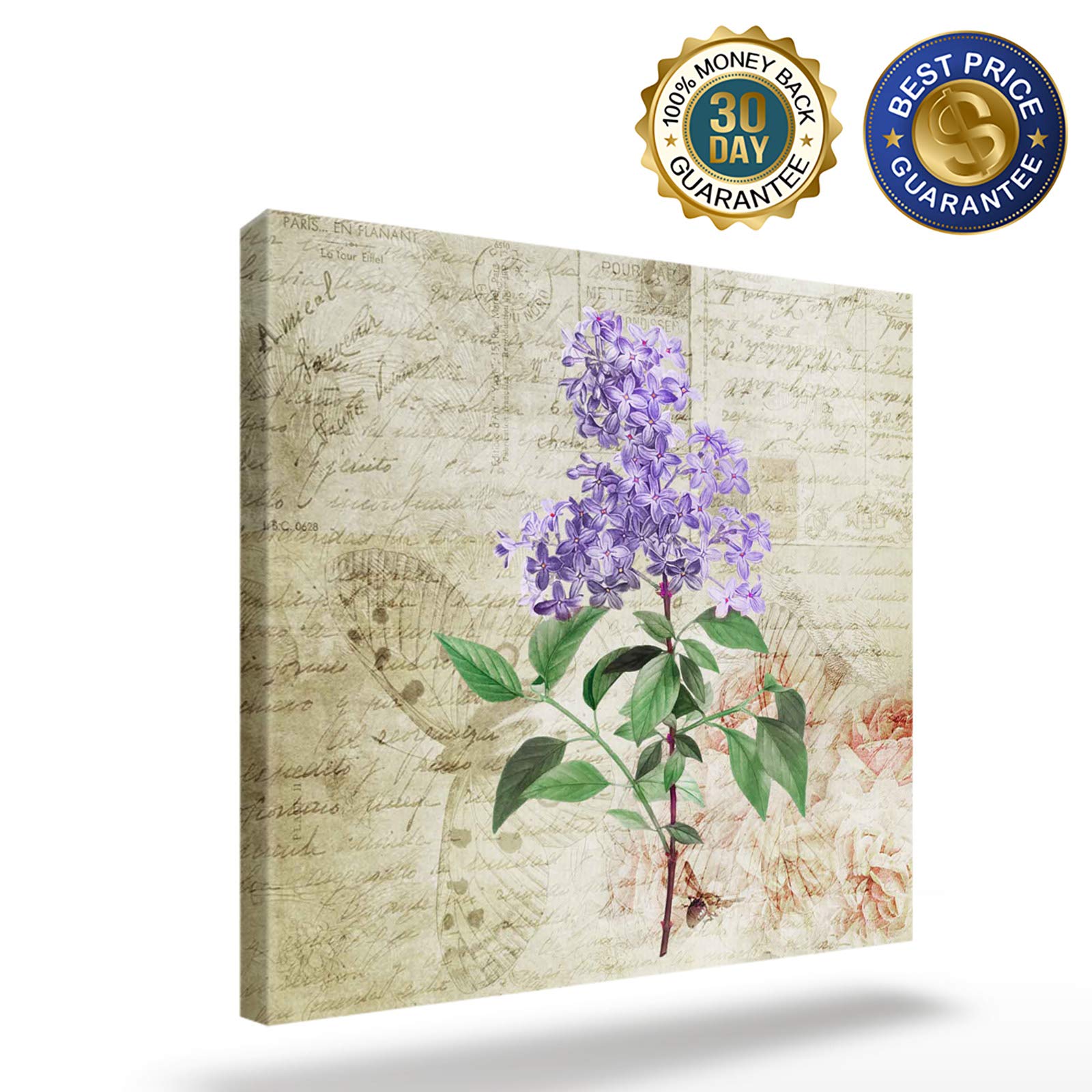 Fundo De Flor Roxa Vintage