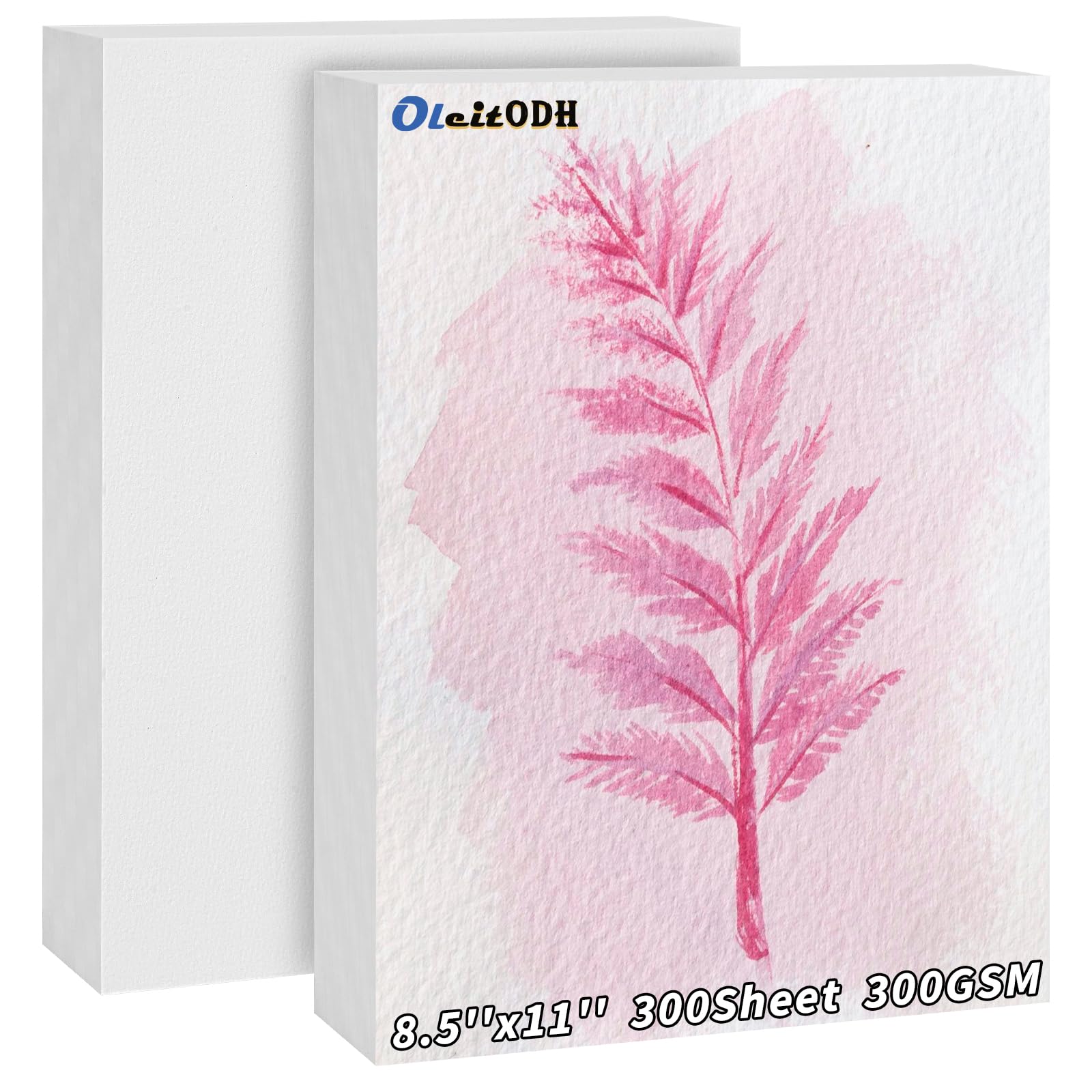 Amazon.com: 300 Sheets Cotton Watercolor Paper Bulk -140LB/300GSM Art ...