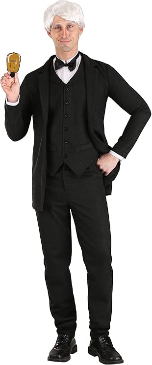 Amazon.com: Thomas Edison Costume for Men : Clothing, Shoes & Jewelry