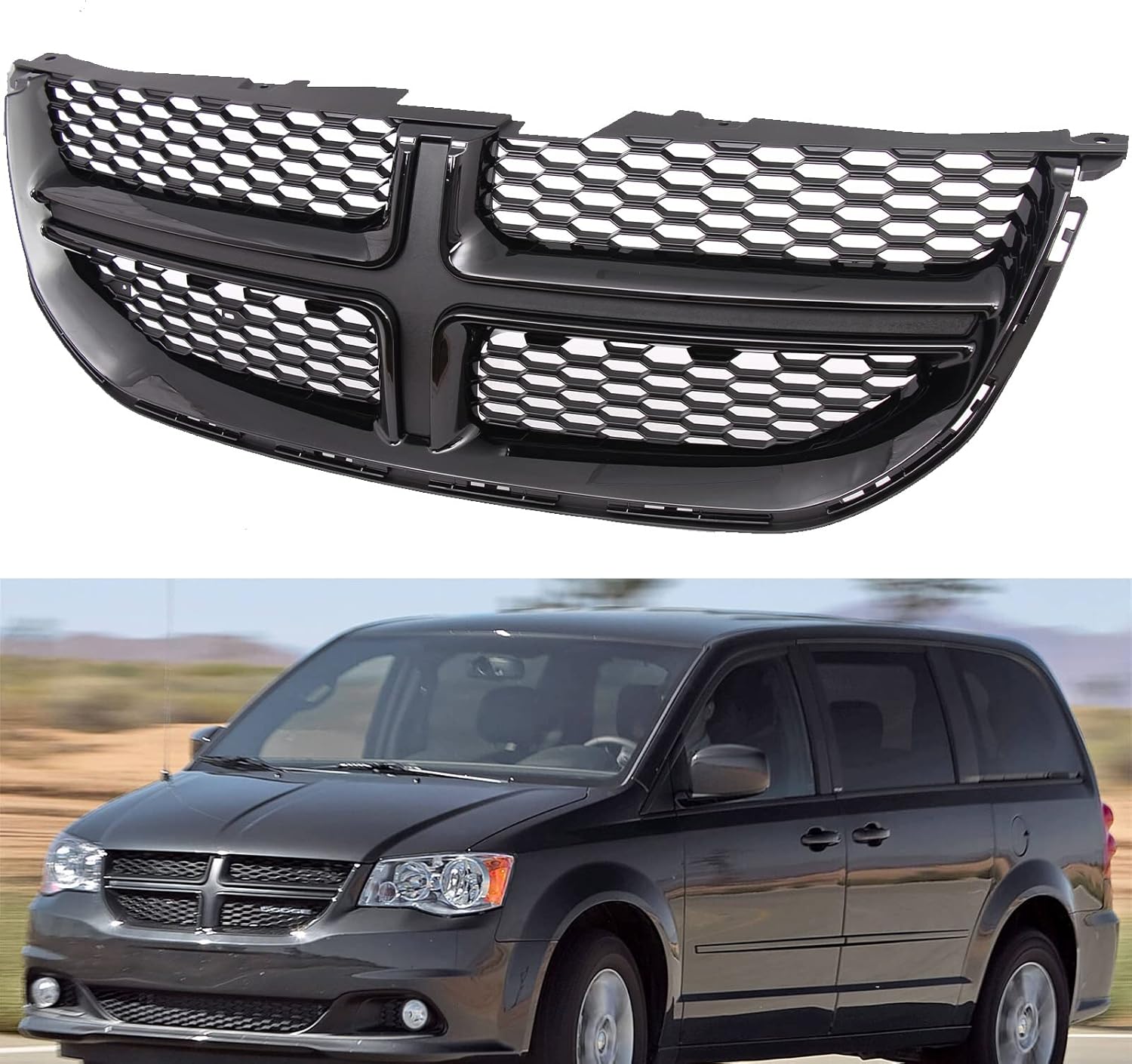 Amazon.com: Front Upper Bumper Grille Grill Compatible with 2011-2020 ...