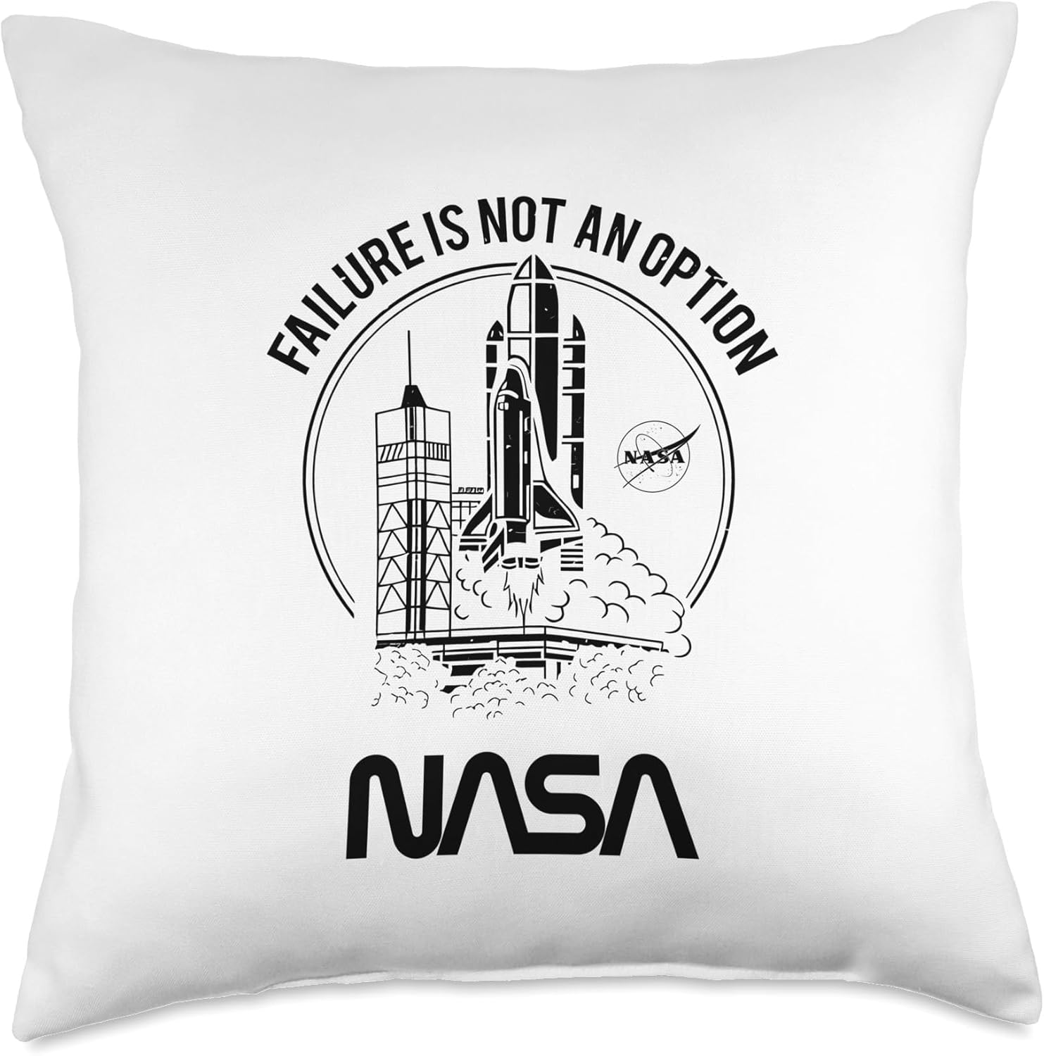 Amazon.com: NASA Failure Is Not An Option Space Shuttle Throw Pillow ...