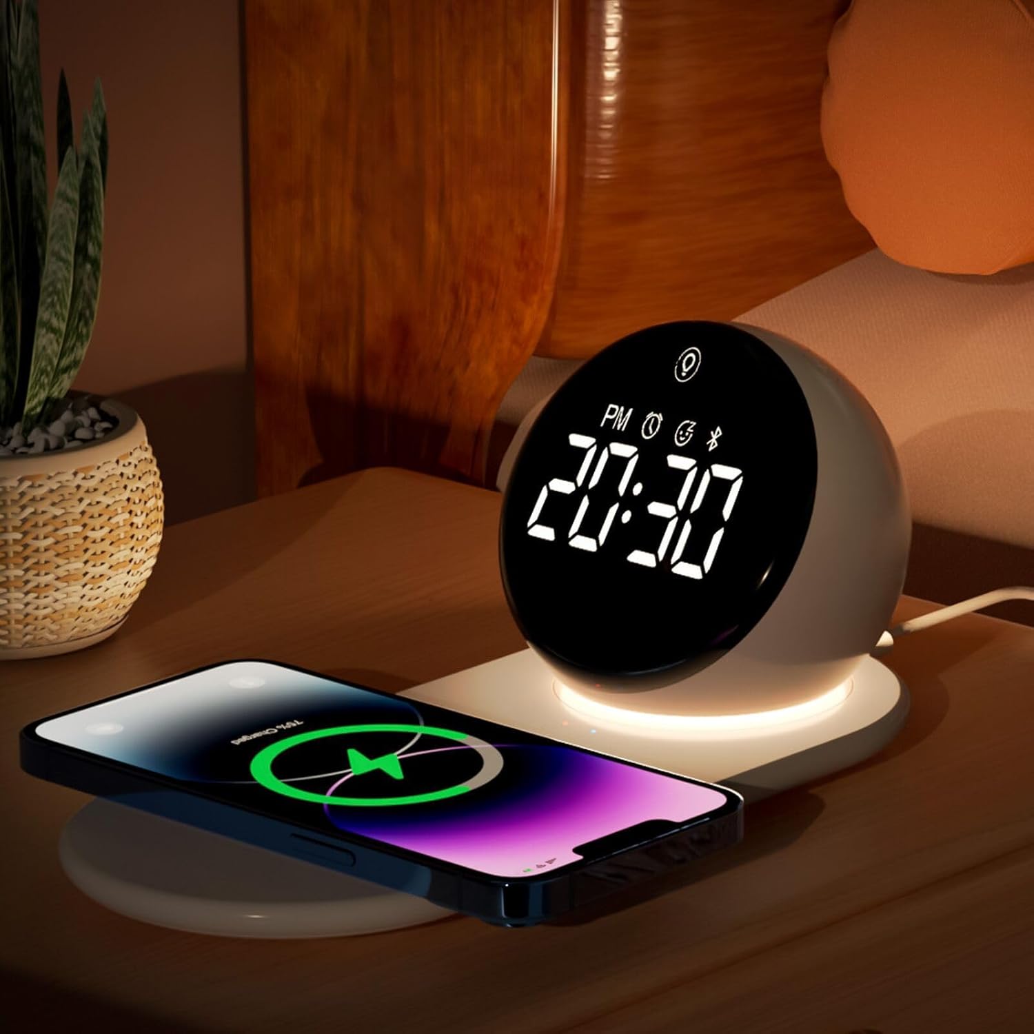 Amazon.com: Bedside Clock for Heavy Sleepers Adults, Digital LED Alarm ...