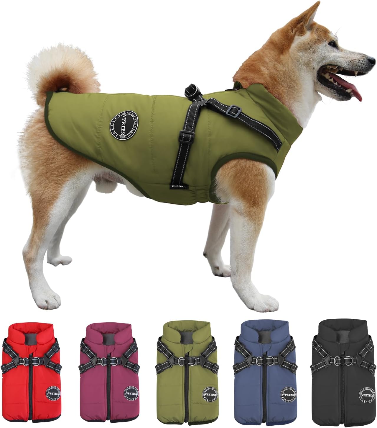 Amazon.com : V.PET.B.R Dog Winter Coat,Warm Dog Jacket Paded Fleece Dog ...