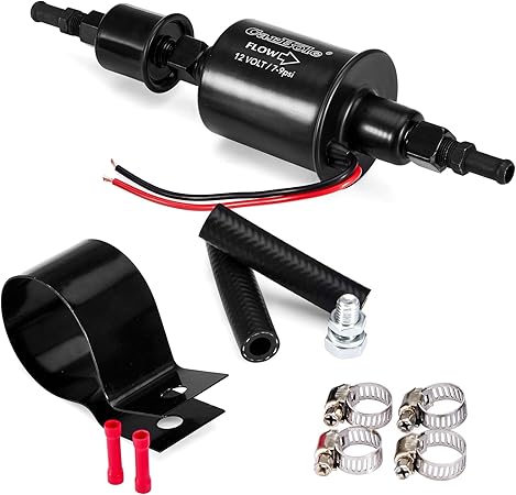 Amazon.com: CarBole Universal Fuel Pump 12V Low Pressure 7-9 PSI, Inline Electric Gasoline ...