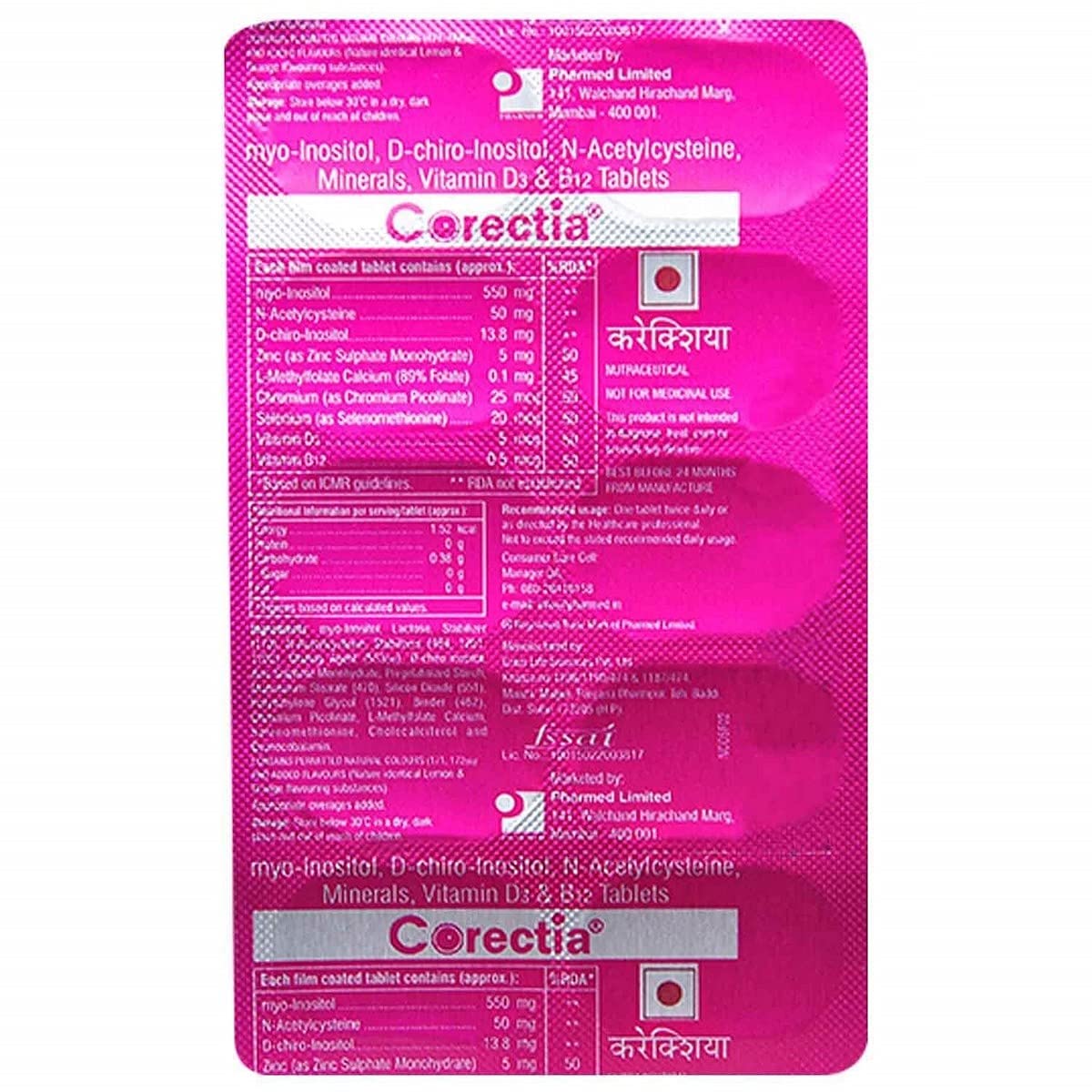 Corectia - Strip of 10 Tablets : Amazon.in: Fashion