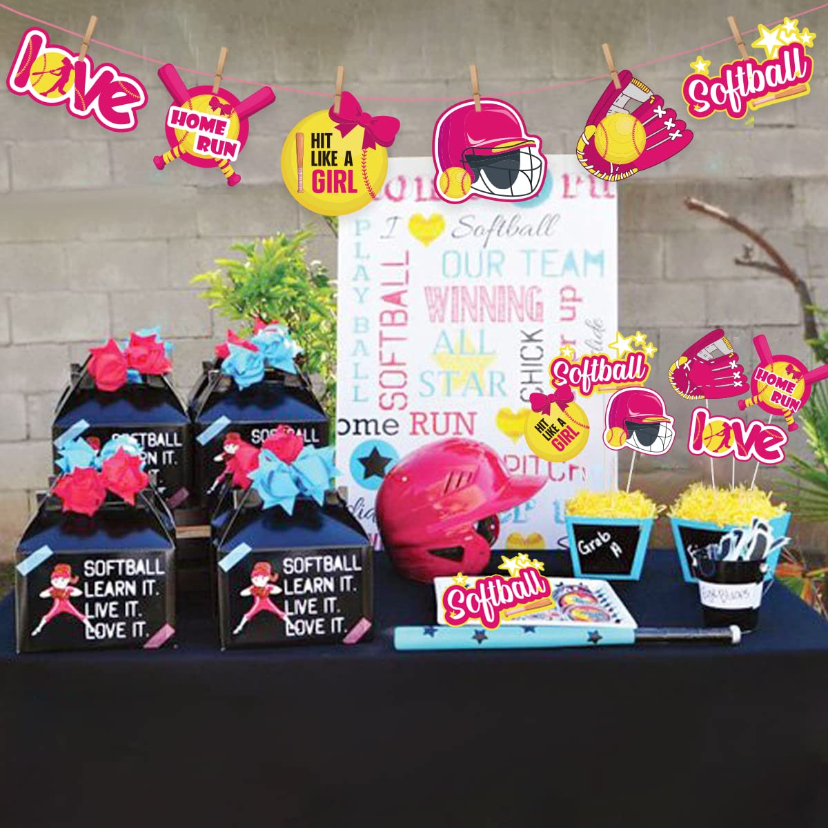 Softball Table Decorations Amazon.com: Softball Party Centerpieces 5