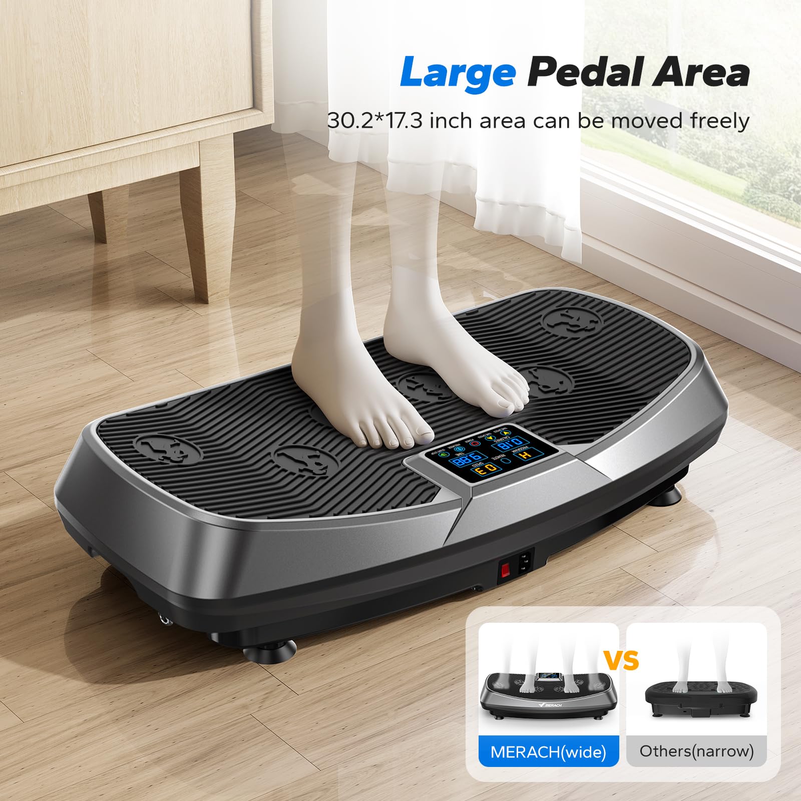 Whole Body Vibration Trainer MERACH Vibration Plate Exercise Machine ...
