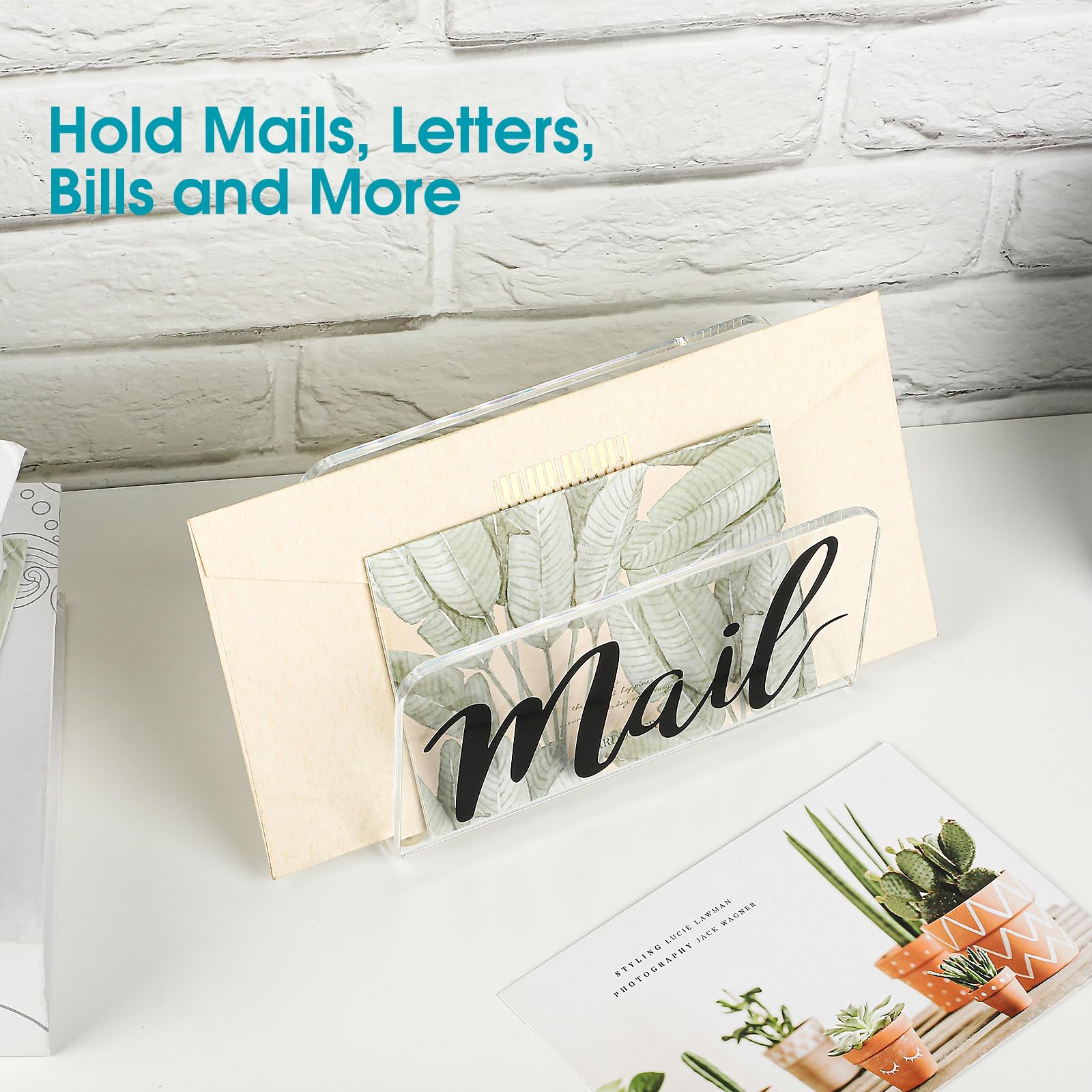 Snapklik.com : Mail Holder Mail Organizer Countertop Acrylic Mail ...