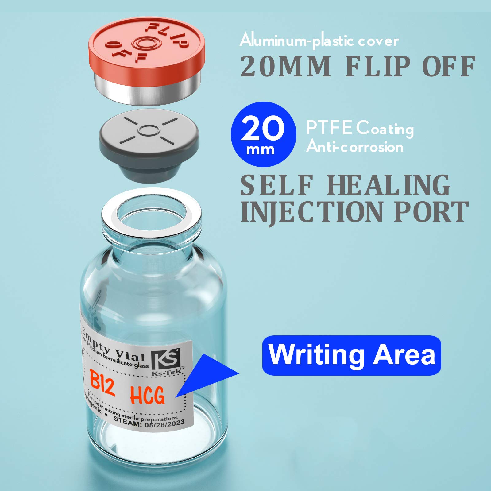 Snapklik.com : Ks-Tek Sterile Empty Vials