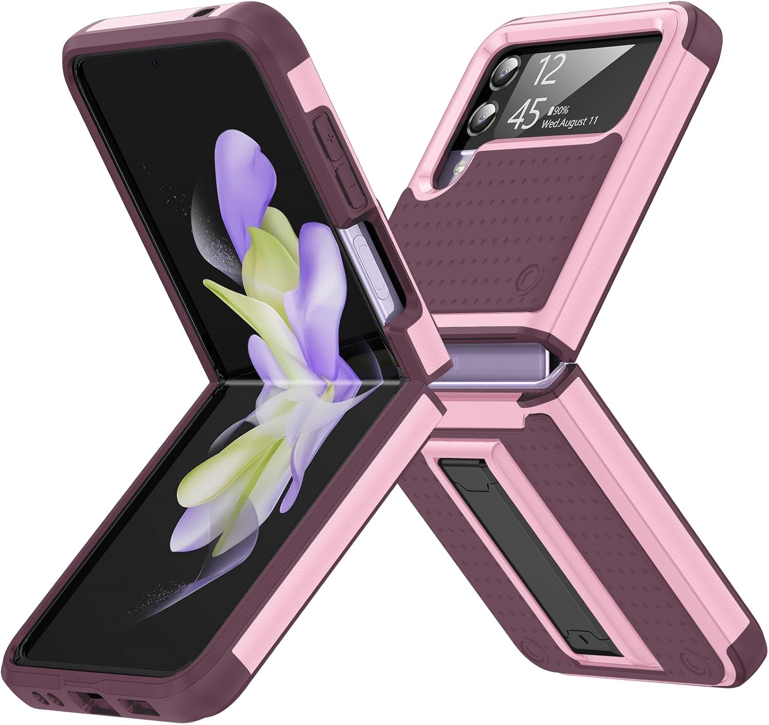 Jeylly Designed for Galaxy Z Flip 3 and Z Flip 4 5G Case, Heavy Duty ...