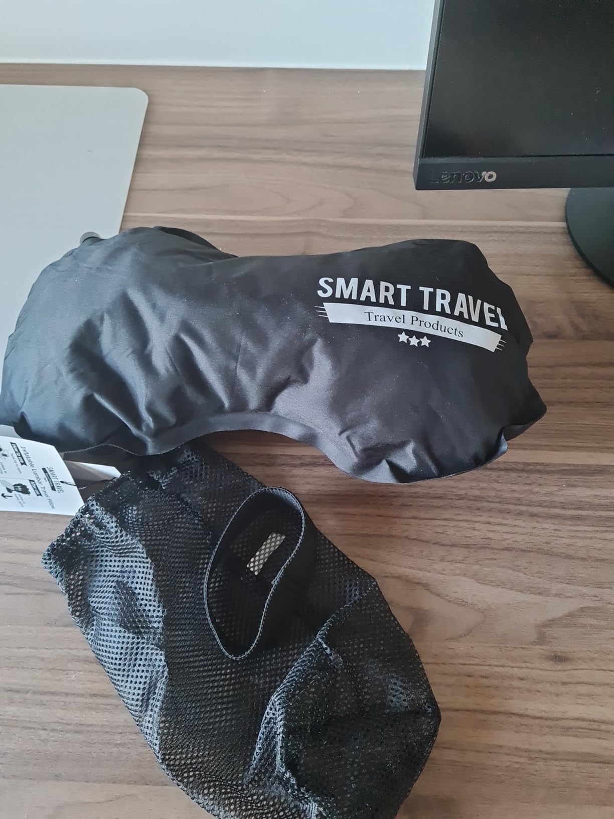 SmartTravel Inflatable Lumbar Support Pillow for Airplane-Travel Self ...