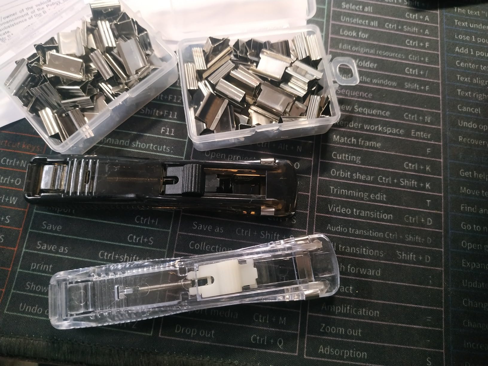 WASYPLSFOI Paper Clip Dispenser Portable Reusable Fast Paper Clipper ...