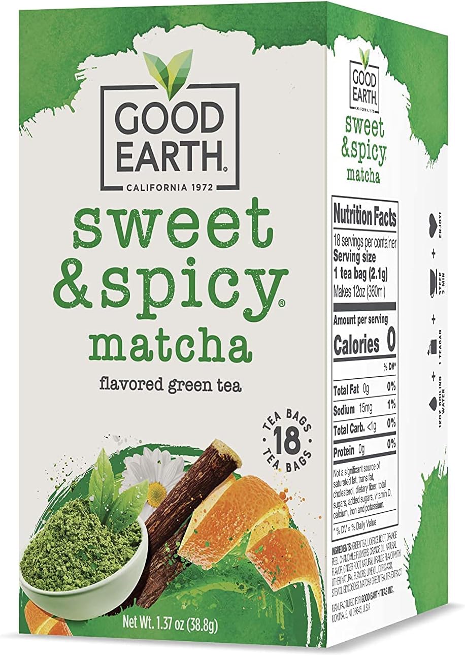 Amazon.com : Good Earth Herbal Tea, Sweet & Spicy, Caffeine Free ...
