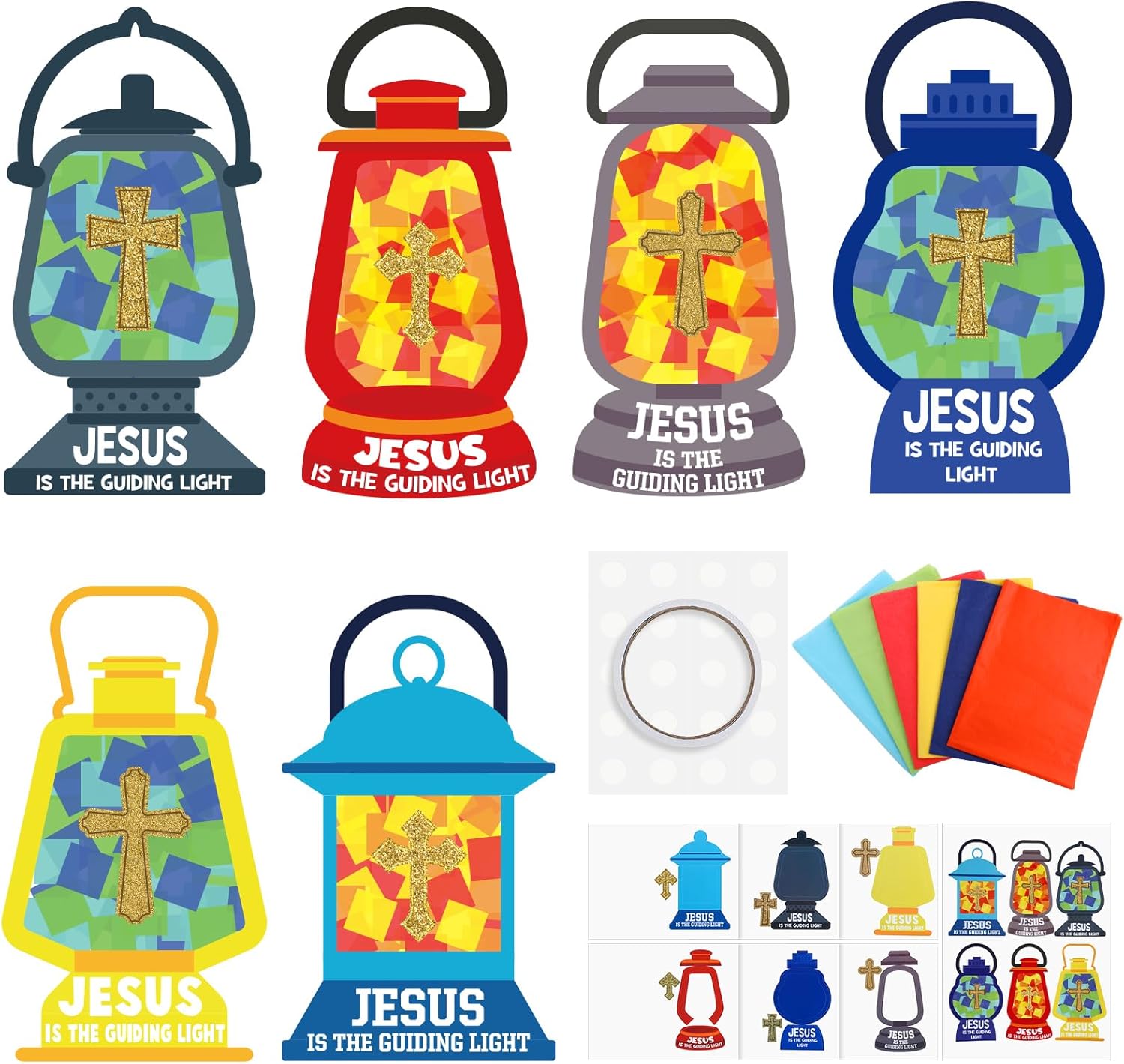 Amazon.com: Blushtier 30 Sets Christian Sunday School Craft for Kid ...