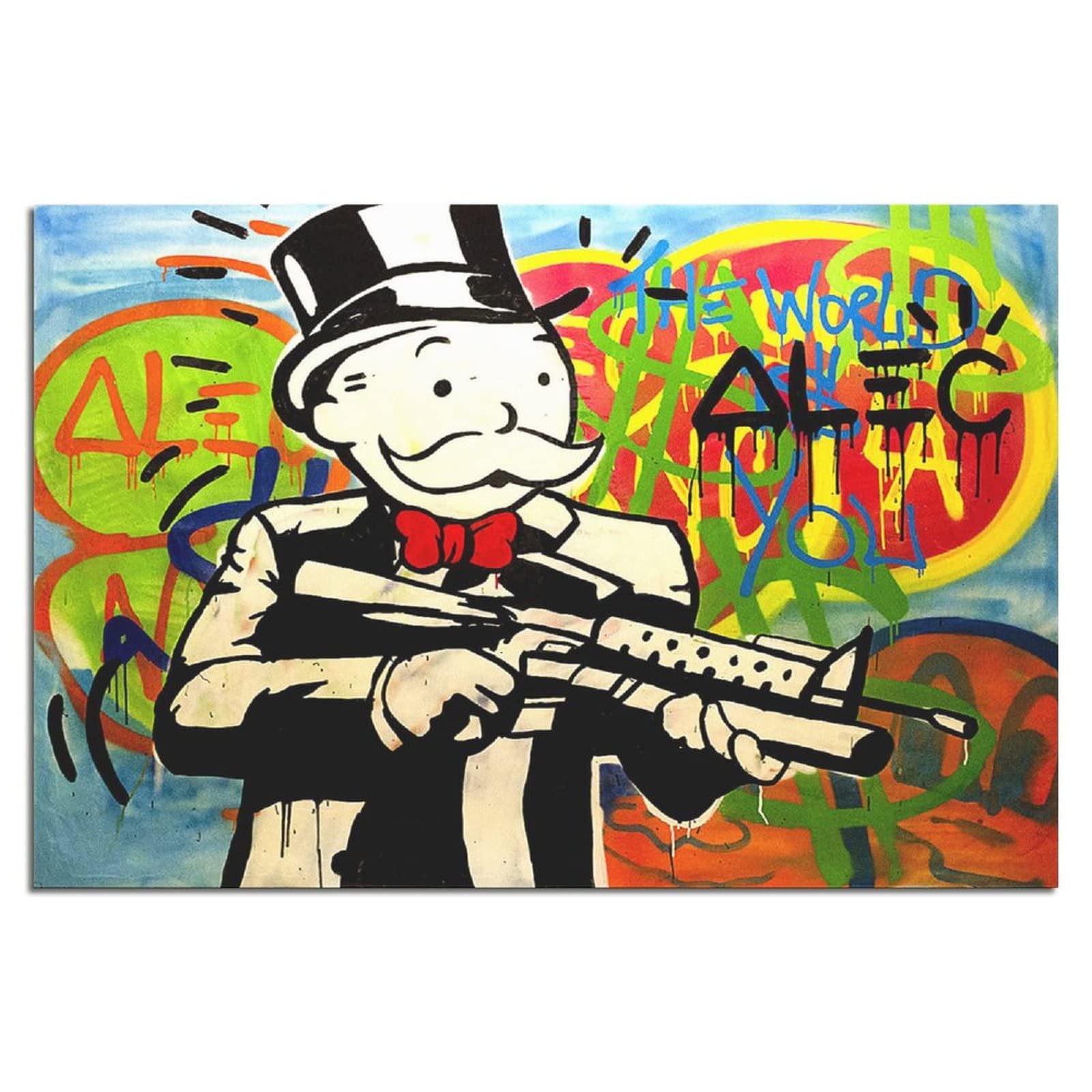 Monopoly Man With Gun