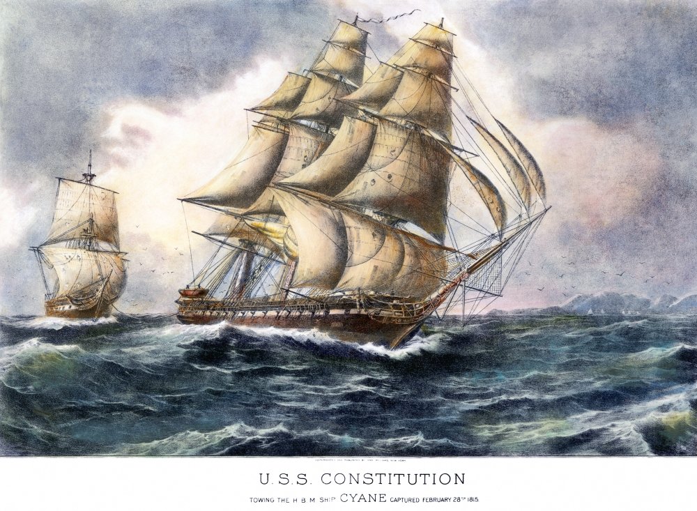 Amazon.com: Uss Constitution 1815 Nthe Engagement Between The Uss ...