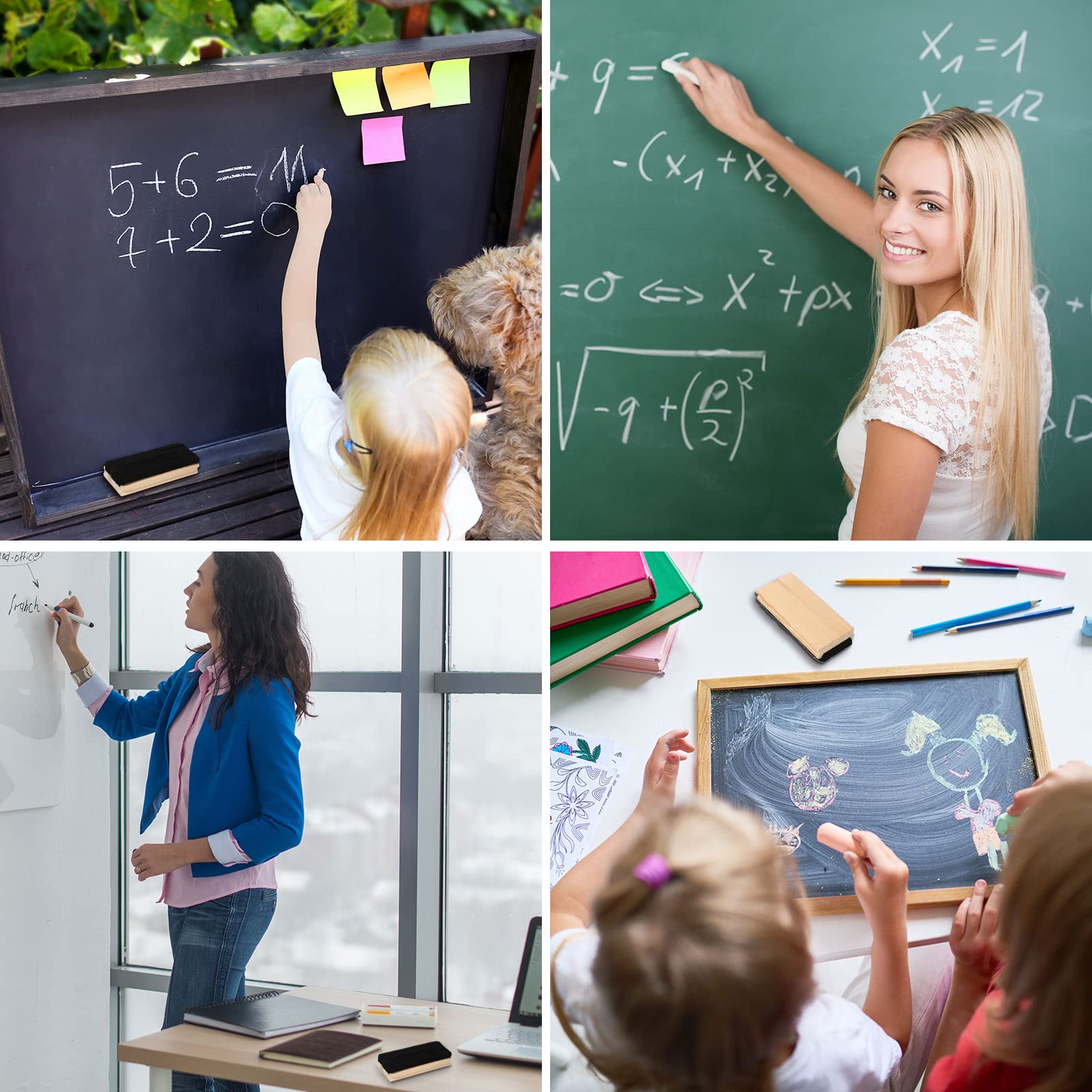 Snapklik.com : Felt Campus Style Erasers, Cleaner Dusters Felt ...