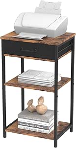 Industrial Printer Stand Rack 3 Tier Printer Table with Storage Printer ...