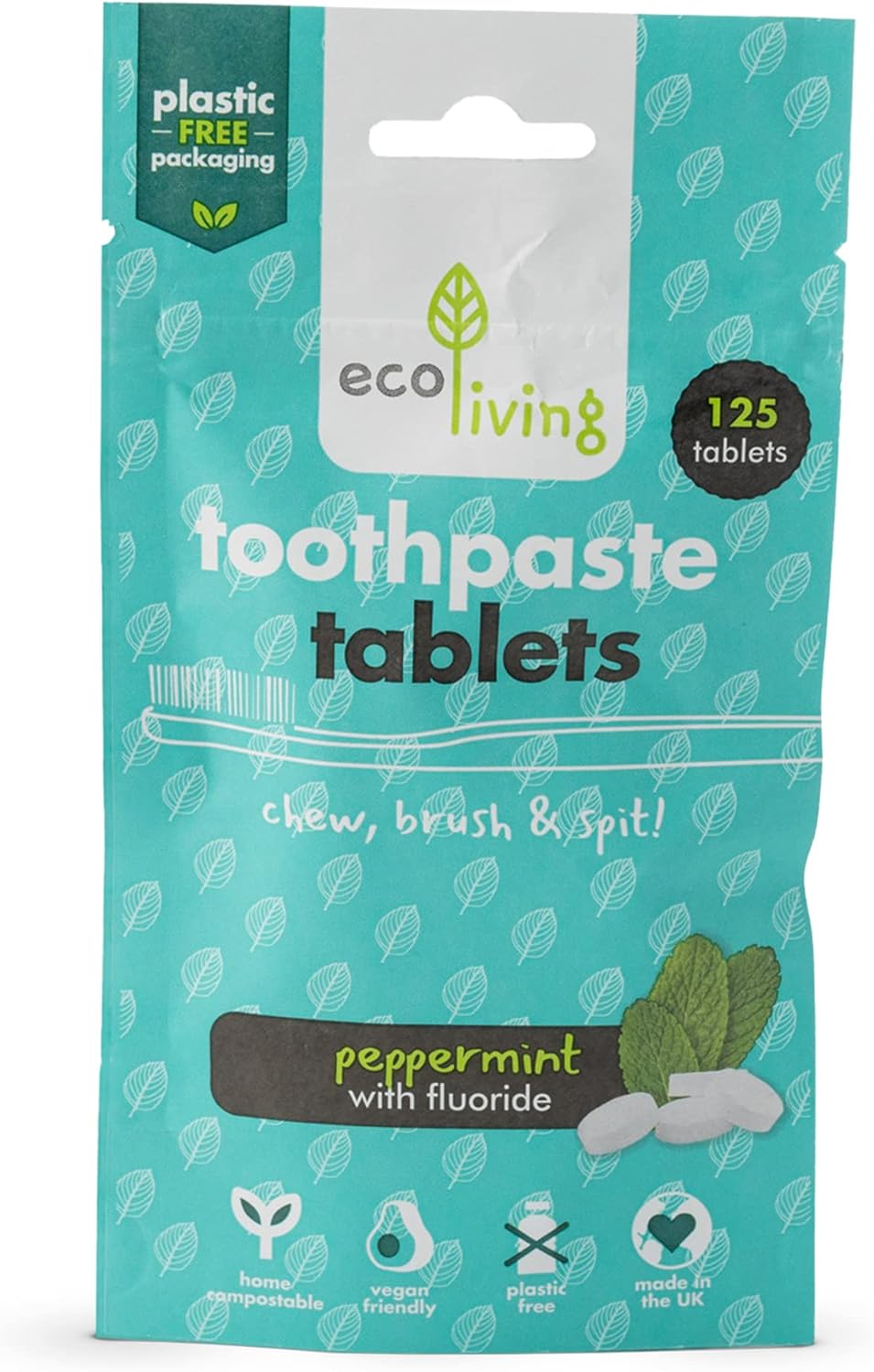 Toothpaste Tablets 125 Tablet Pouch : Amazon.co.uk: Health & Personal Care