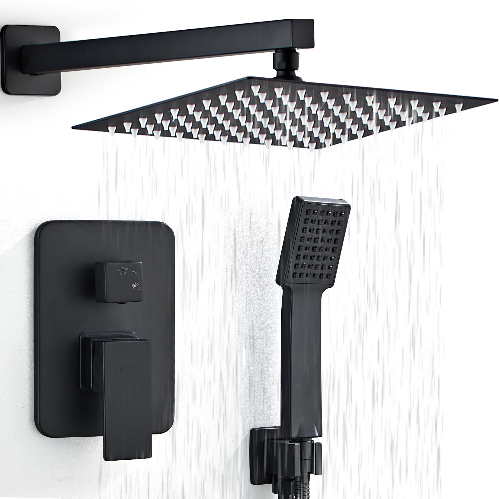 Snapklik.com : LCEVCGK Shower Head, Shower Faucet Set Square Shower Combo System