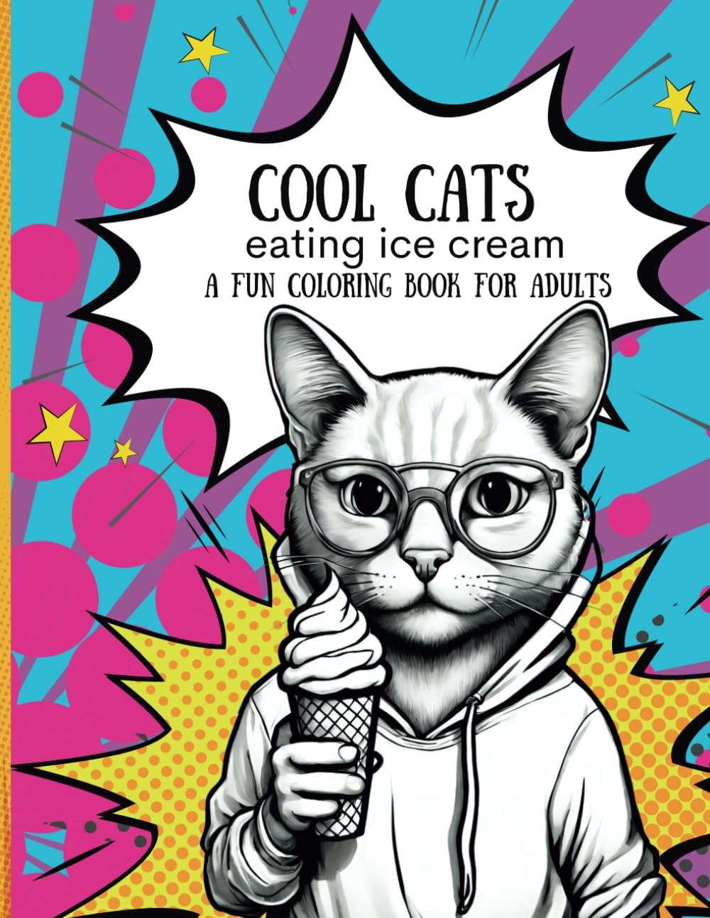 cat ice cream coloring pages