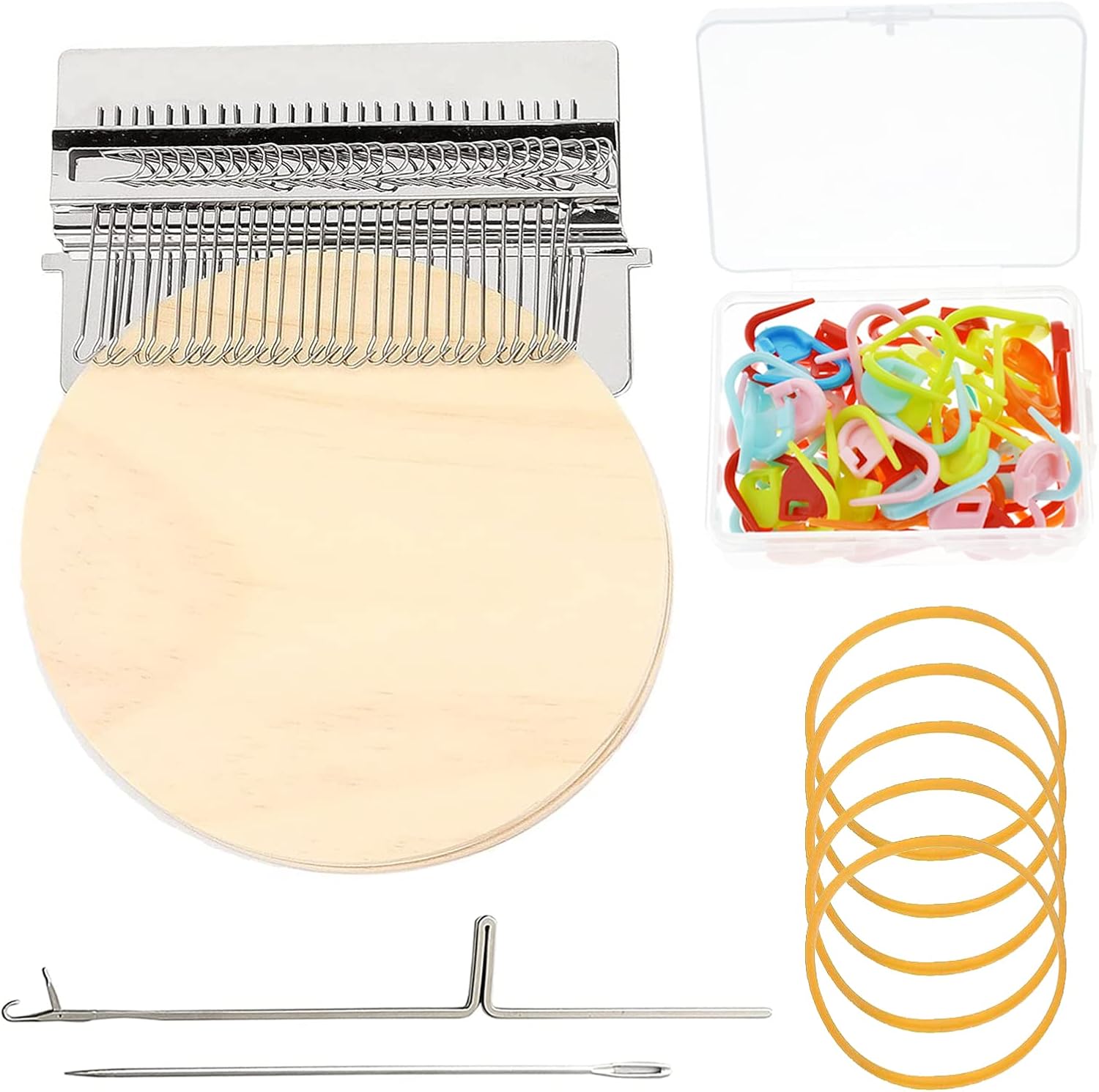 28 Hooks Small Weaving Loom,Convenient Small Weaving Loom Kit, Speed ...