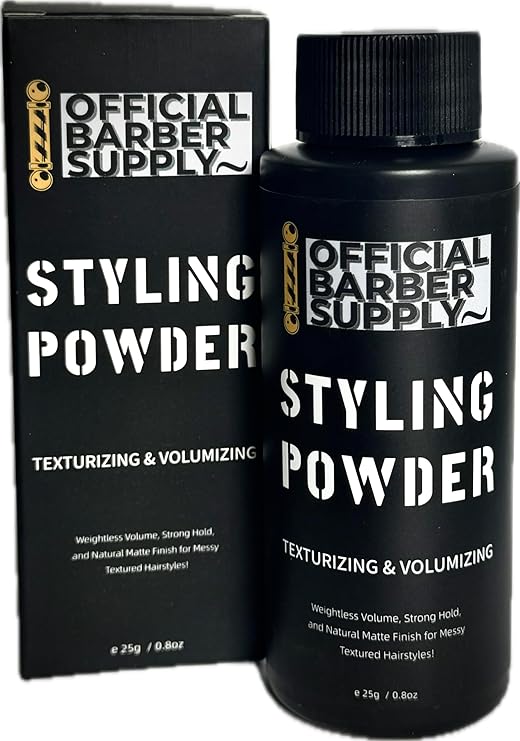 Amazon.com: OFFICIAL BARBER SUPPLY Styling Powder for Men - Volumizing ...