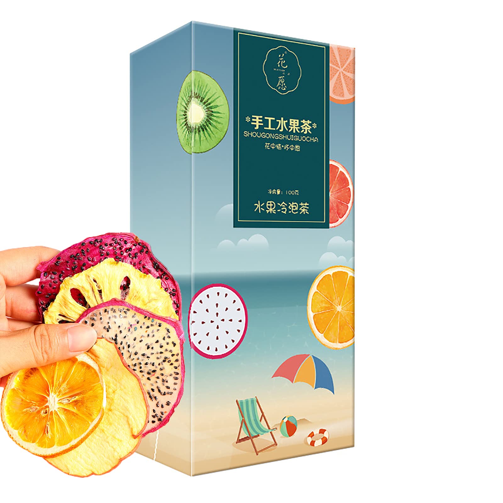 Buy Fruit Tea Sampler, Tropical Fruit, Dried Variety Mix, Cold Brew ...