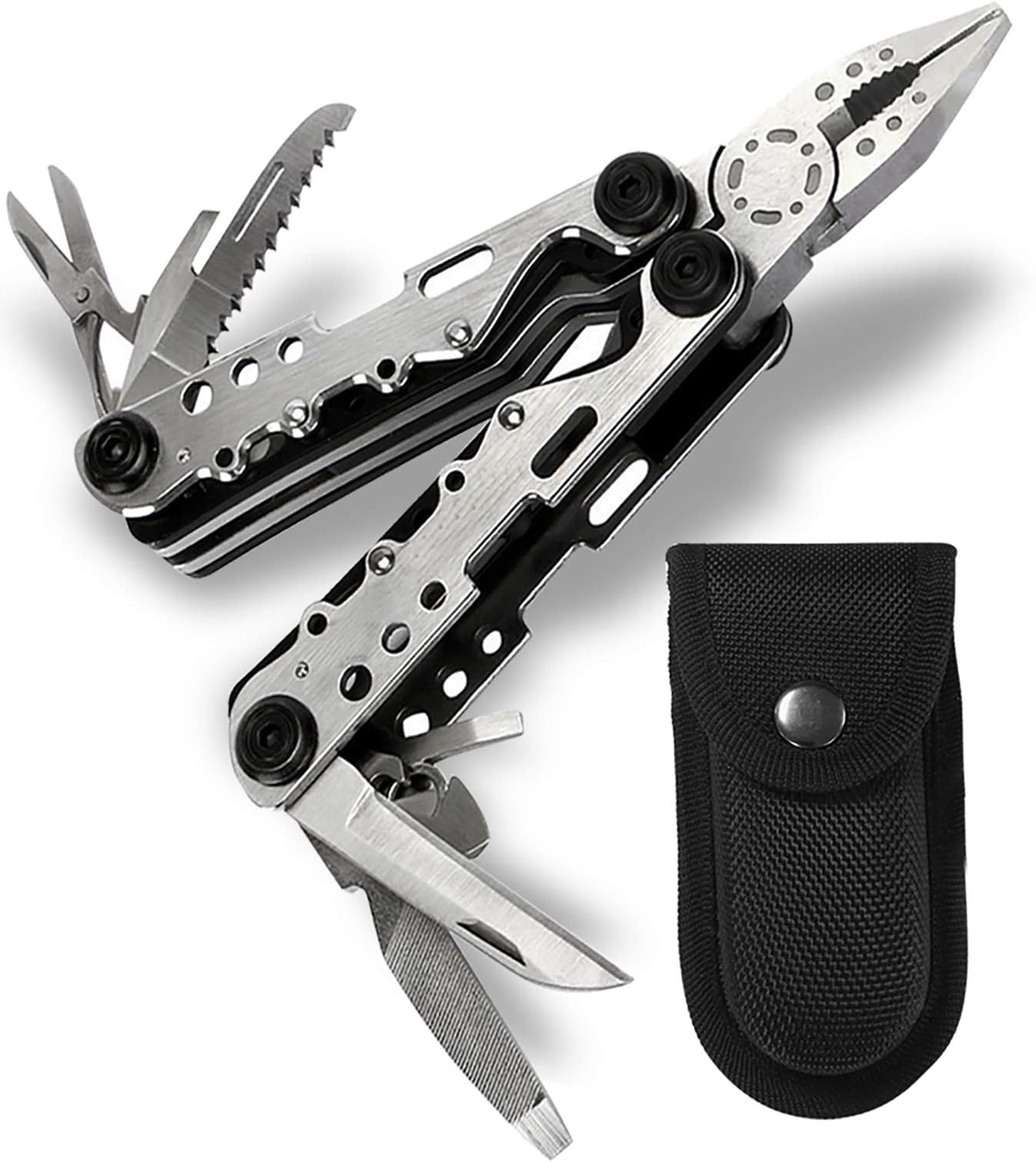 Multi Tool,Banne 10-in-1 Portable Stainless Steel Multi Tool with Plier ...