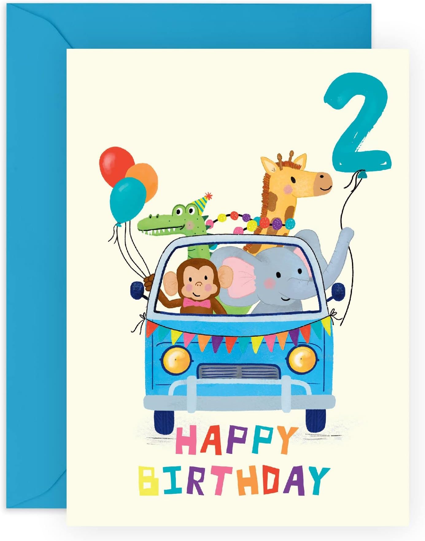 Amazon.com : Hallmark 2nd Birthday Card for Kids (Fuzzy Number ...