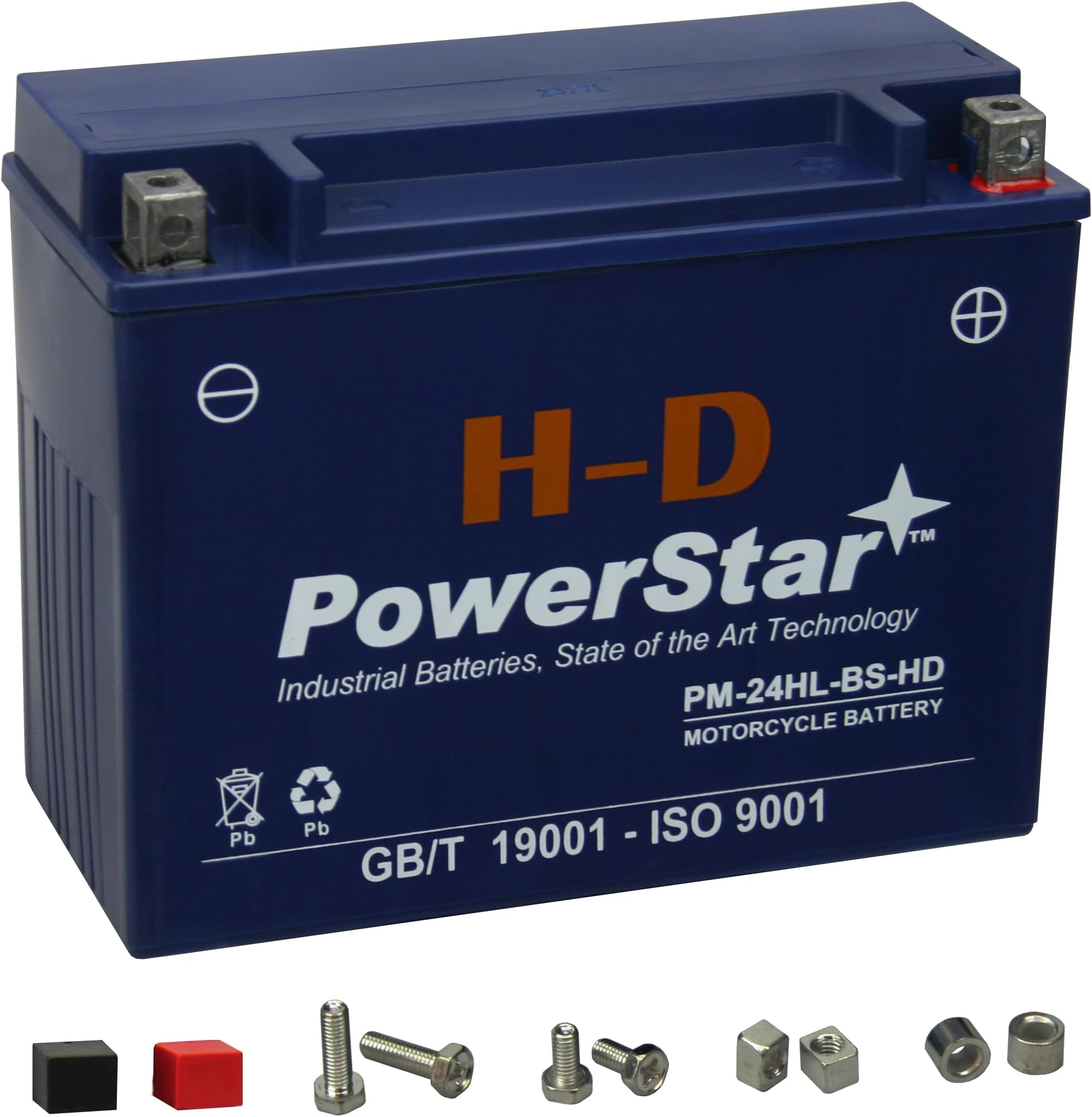 Amazon.com: PowerStar HD YTX24HL-BS Motorsports Battery Compatible with ...