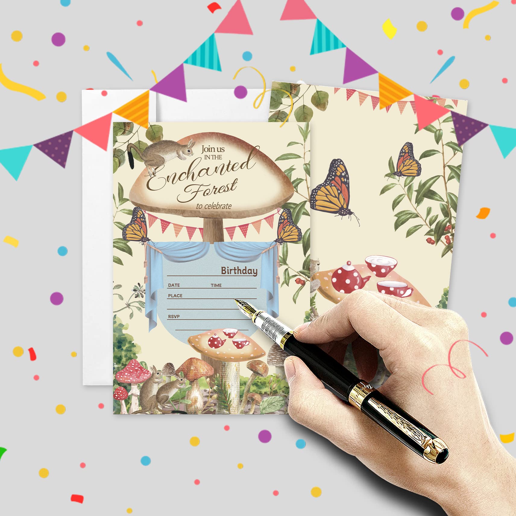 Enchanted Forest Theme Invitations