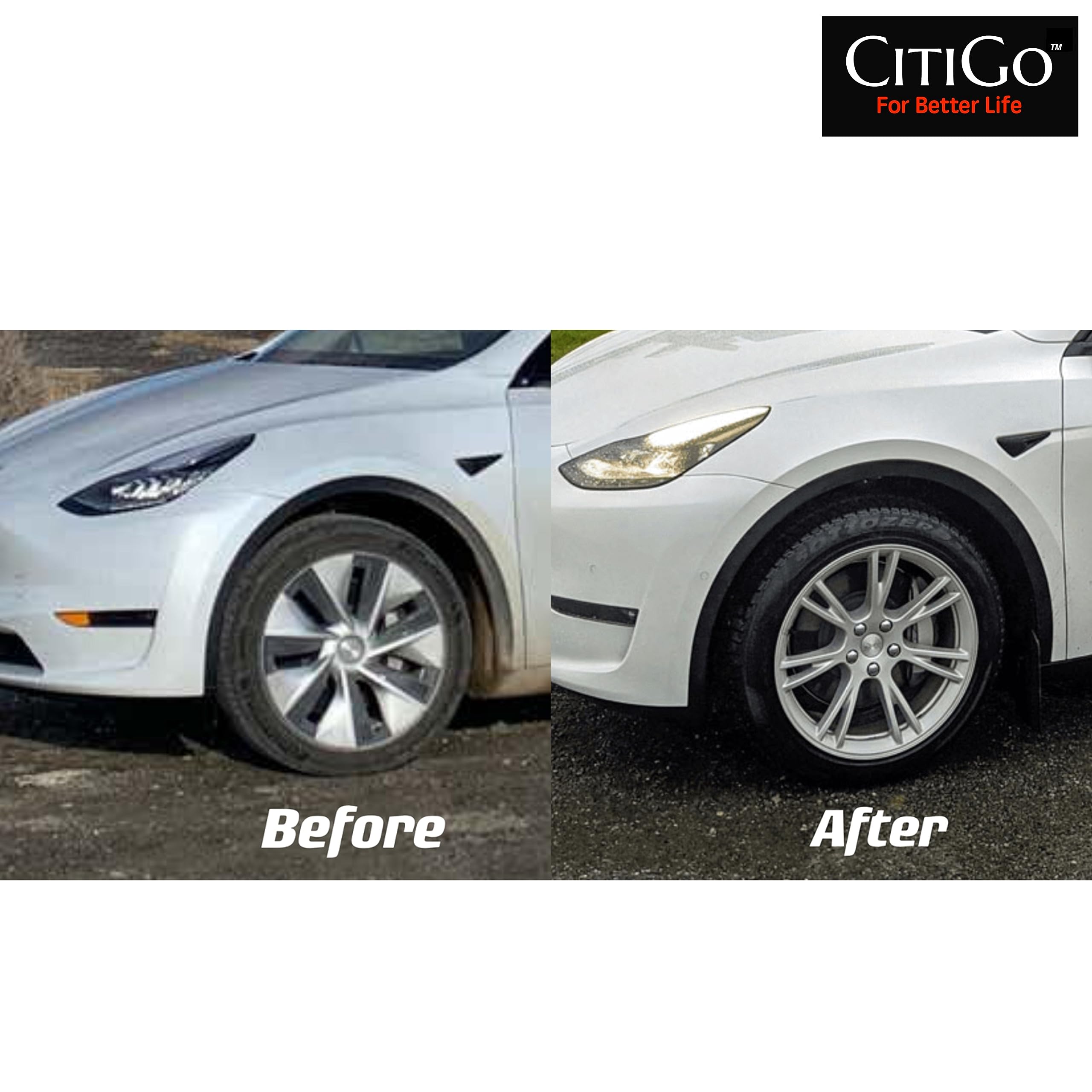 Snapklik.com : CitiGo Wheel Cap Kit For Tesla Model Y/Model 3