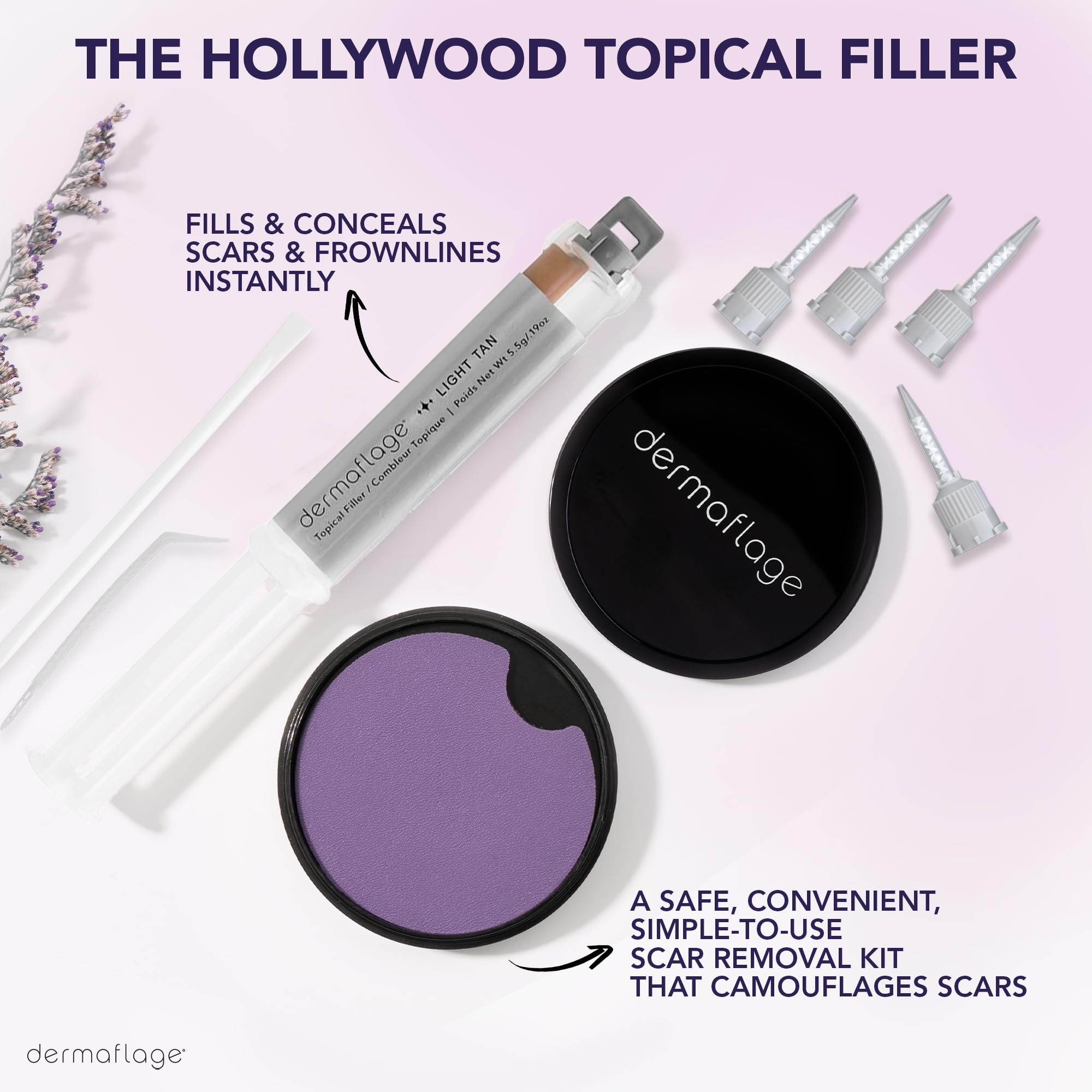 Snapklik.com : Dermaflage Scar Filler Kit - Light Tan - Deep Scar Cover ...