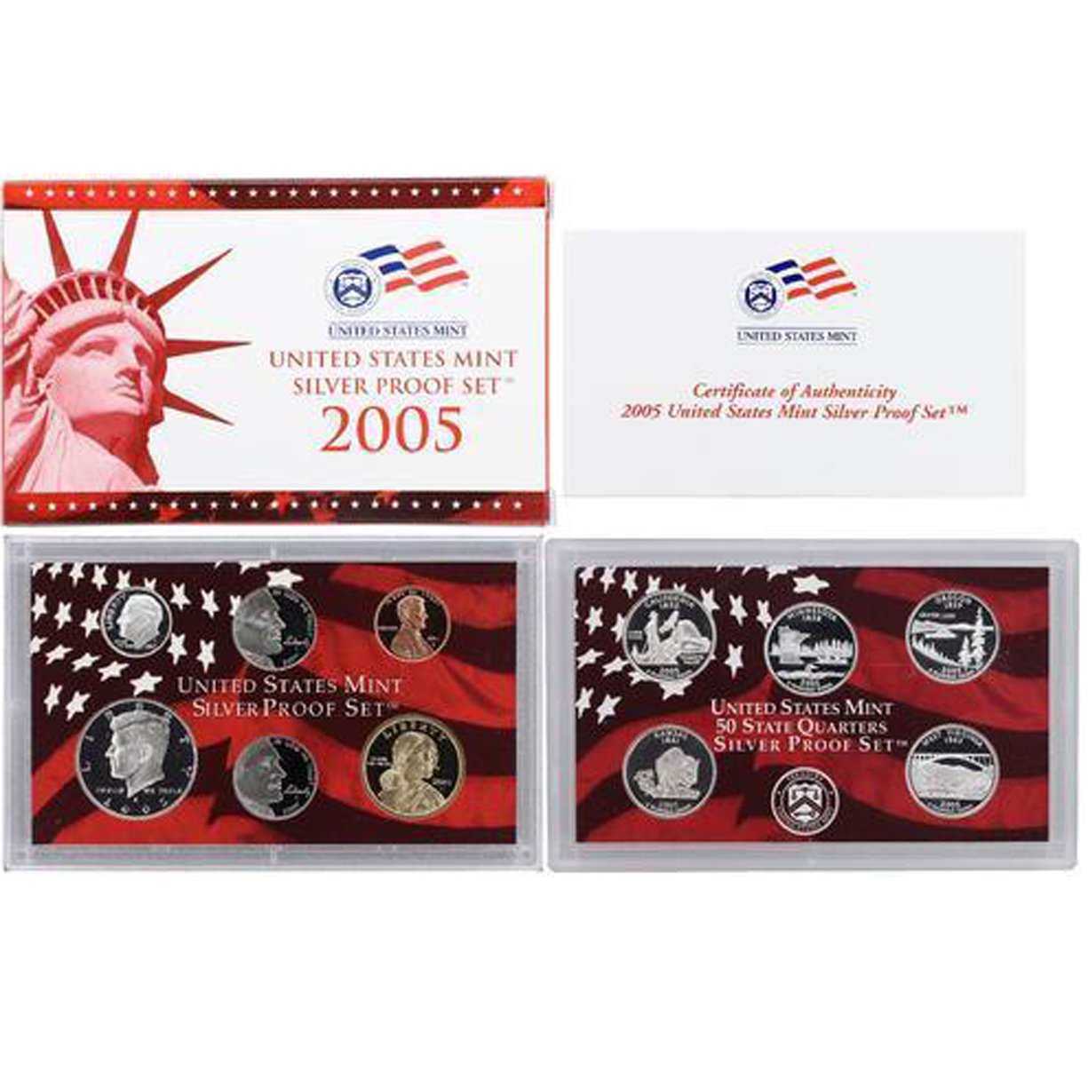 2005 S US Mint Silver Proof Set at Amazon's Collectible Coins Store
