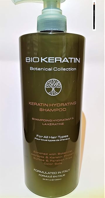 Amazon.com : Bio Keratin Botanical Collection Hydrating Shampoo 33.8oz ...